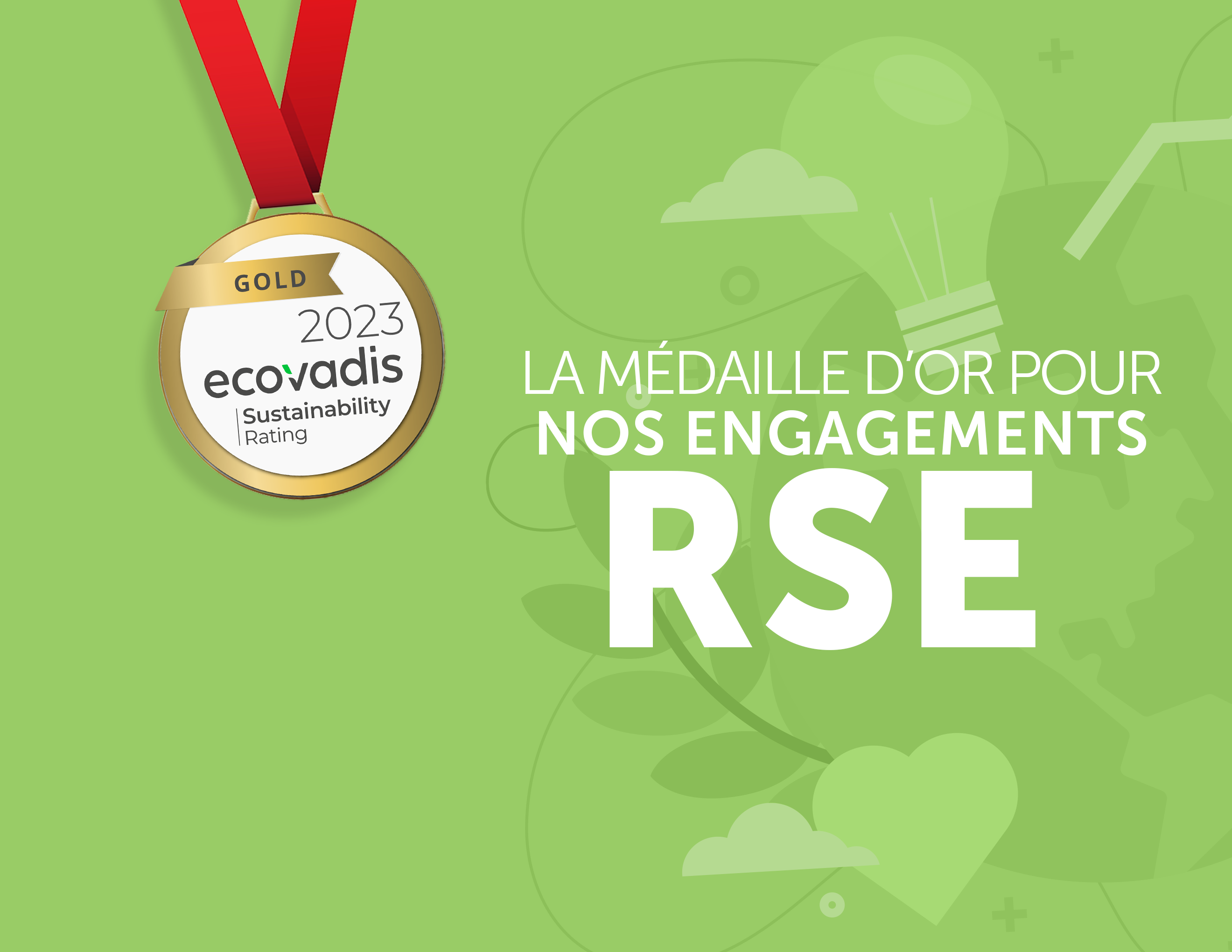La médaille d'Or pour nos engagements RSE ! - Blog - Pinkanova